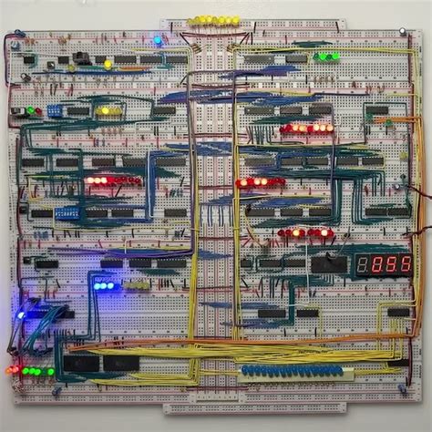 8 Bit Breadboard Computer Demonstration Fibonacci Program Youtube