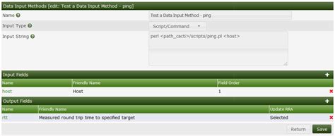 Cacti Data Input Methods From Script Output To Complete Graph