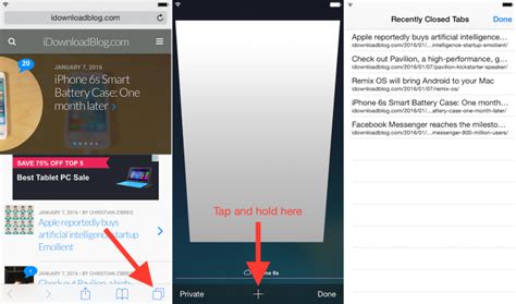 How To Reopen Recently Closed Tabs In Safari On Iphone Or Ipad