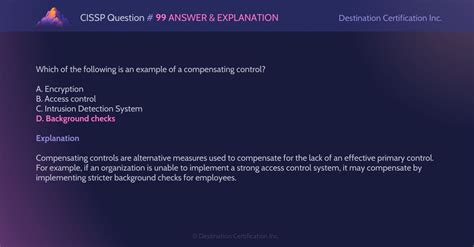 Cissp Question 99 Answer And Analysis Destination Certification Inc