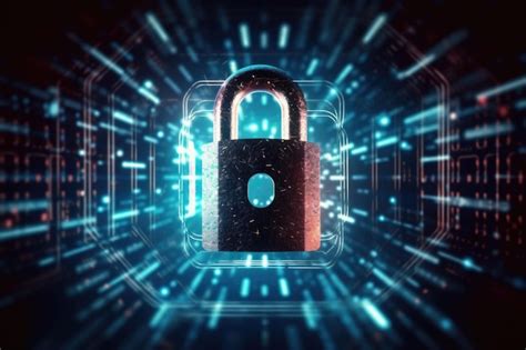 Premium Ai Image Digital Padlock A Cyber Security Network And Data Protection Technologies