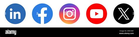 Facebook Youtube X Former Twitter Instagram And Linkedin Social