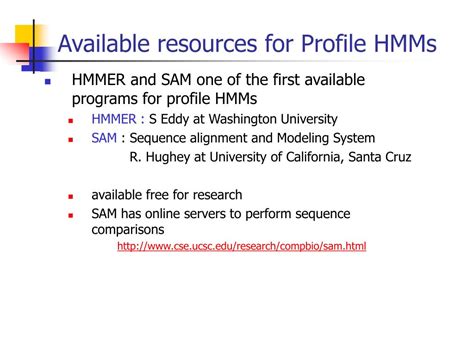 Ppt Profile Hidden Markov Models Powerpoint Presentation Free