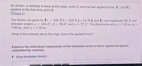 solved moment of a force vector formulation nev m rx f