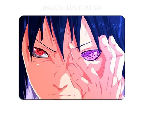 Mouse Pad Personalizado Sasuke Com Sharingan E Rinnegan Pomps Geek