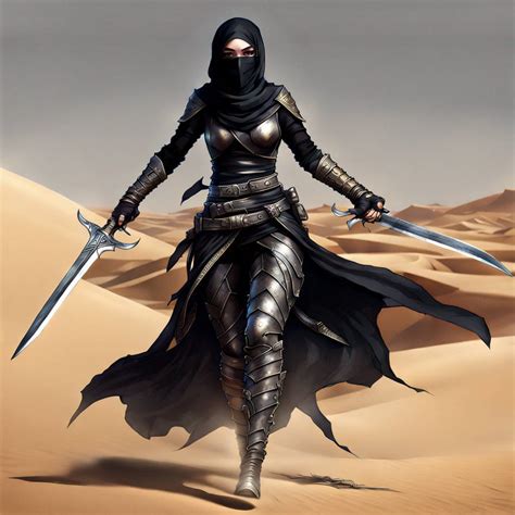 Hijab Female Assassin Twin Daggers By Mikerises21 On Deviantart