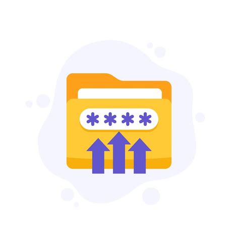 Premium Vector Move To Folder With Password Icon Flat Vector