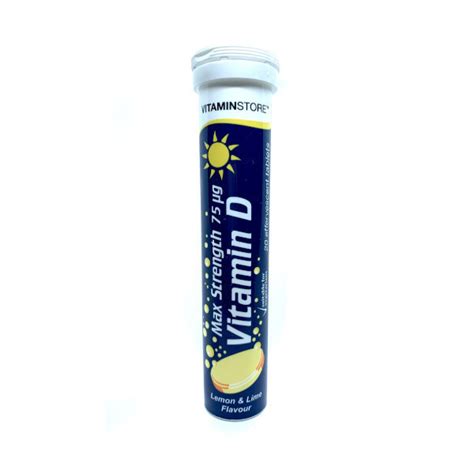 Vit Store Effervescent Vit D 75ug 20s Health And Wellbeing Savers