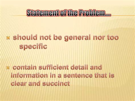 Statement Of The Problem Final Pptx