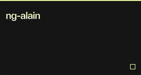 Ng Alain Codesandbox