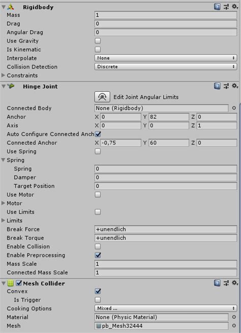 Prevent Rigidbody With Hinge Joint From Slowing Down Questions