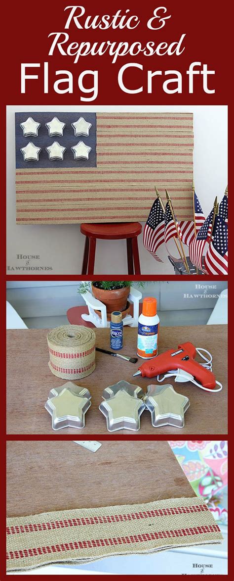 Diy Rustic Flag Craft Diy Rustic Farmhouse Flag House Of Hawthornes