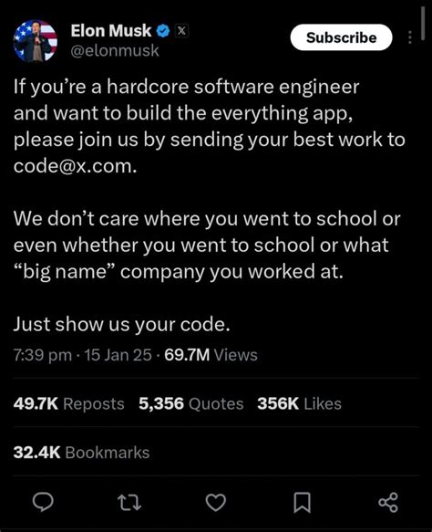 It Softwareengineer Code X Elonmusk Ayush Sanghavi