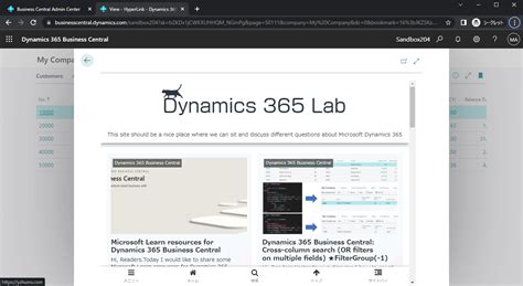 Dynamics 365 Business Central Using Hyperlink Method To O