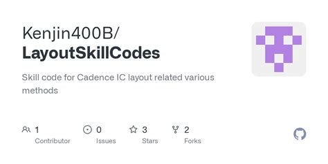 Github Kenjin400blayoutskillcodes Skill Code For Cadence Ic Layout Related Various Methods