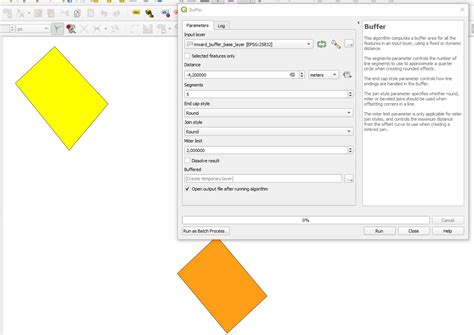 Buffer Processing Inward Buffer Produces Areas In Certain Conditions
