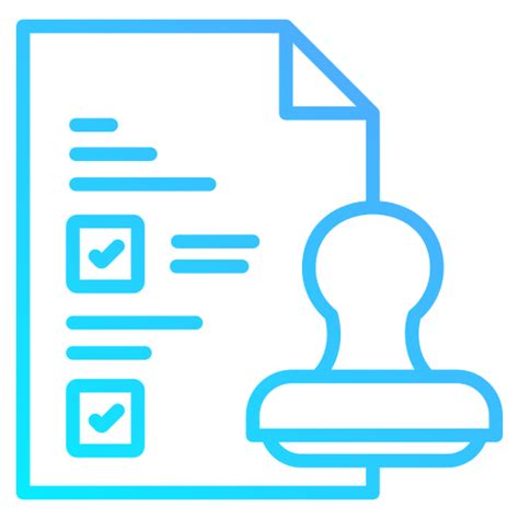 Stamp Generic Gradient Outline Icon