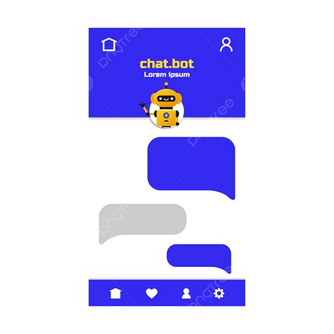 챗봇 휴대폰 개념 페이지 템플릿 Psd 다운로드 디자인 자료 다운로드