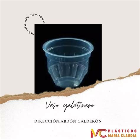 Plasticosmc 🍮vaso Gelatinero Con Tapa Vasogelatinero