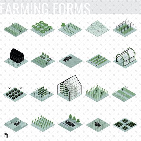 Axonometric Diagram Farming Forms Toffu Co