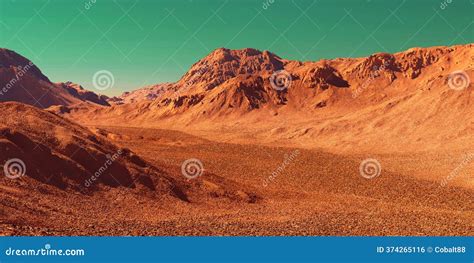 Mars Desert Landscape Eroded Mars Planet Surface Science Fiction 3d