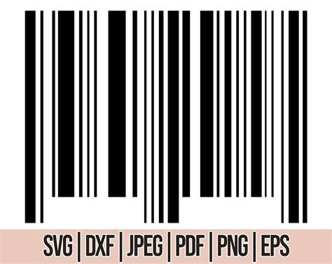 Barcode Svg Bar Code Scan Bar Svg And Png Cut File Etsy