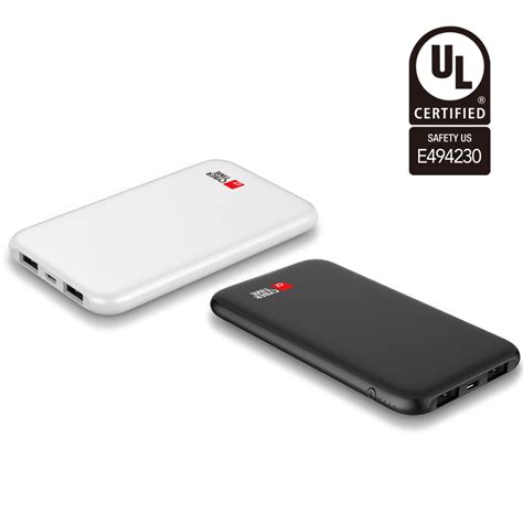 Compact Dual USB External MAh Power Bank Cyber Time