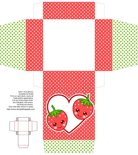 Cute Printable Box Template