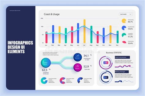 Bundle Infographic Elements Data Visualization Vector Design Template Can Be Used For Steps