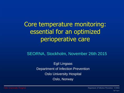 Pdf Core Temperature Monitoring Essential For An Optimized