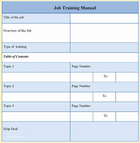 Employee Cross Training Plan Template