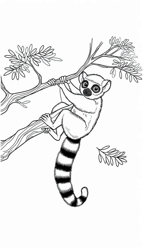 Lemur Coloring Pages Free Pdf Printables