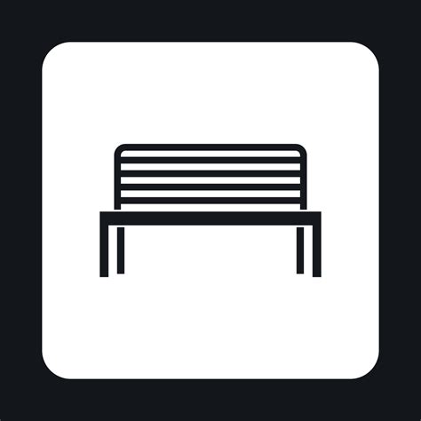Bench Icon In Simple Style 14684298 Vector Art At Vecteezy