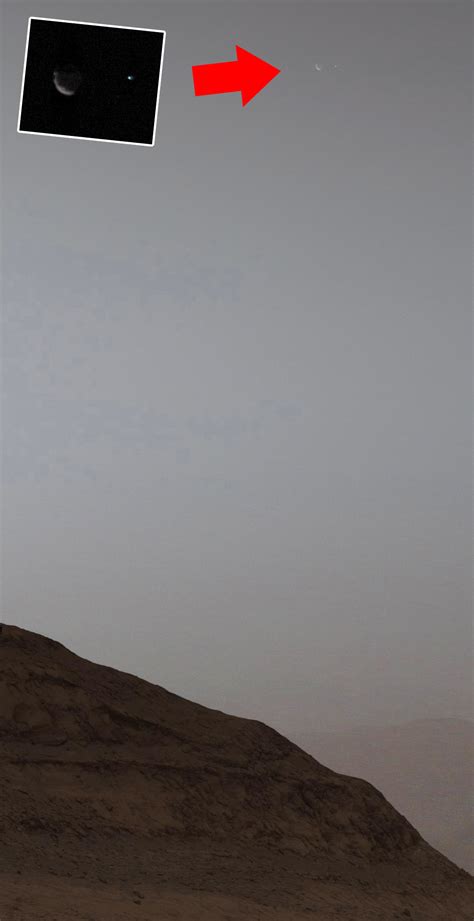 Nasas Curiosity Mars Rover Captures Unique View Of Earth And Phobos In