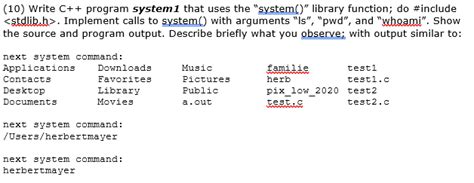 Solved 10 Write C Program System1 That Uses The