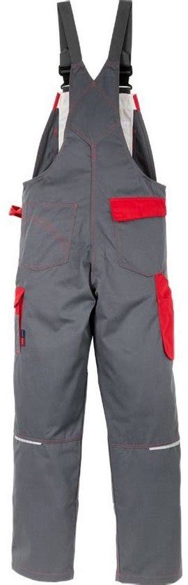 Kansas Icon Two Latzhose 1009 Luxe Graurot D116 Bol