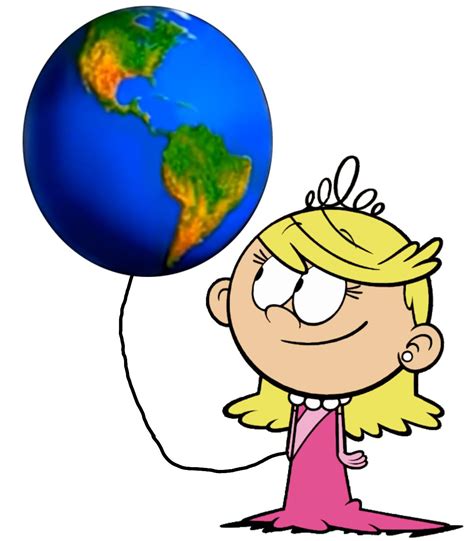 Lola Loud With 1997 Universal Globe Balloon By Conorlordofcreation On