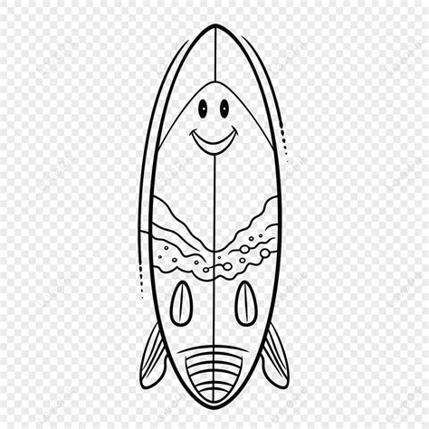 행복한 서핑보드 색칠 페이지 개요 스케치 그림의 이미지 벡터라인 아트선 그리기 Png 일러스트 무료 다운로드 Lovepik