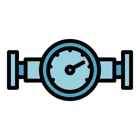 Manometer Water Icon Color Outline Vector 19189153 Vector Art At Vecteezy