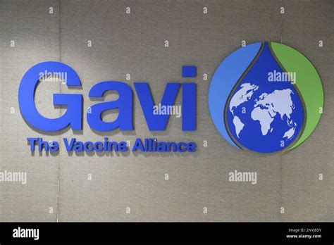The Gavi Logo Pictured During A Visit To The United Nations In Geneva