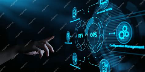 Premium Photo Devops Dev Ops Software Development Business Technology