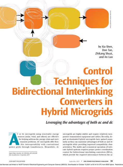 Control Techniques For Bidirectional Interlinking Converters In Hybrid