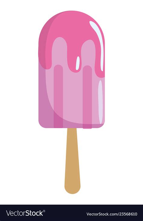 Delicious Popsicle Cartoon Royalty Free Vector Image