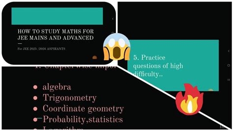 How To Study A Chapter Of MATHS For JEE Mains And Advanced For Jee Aspirants Class