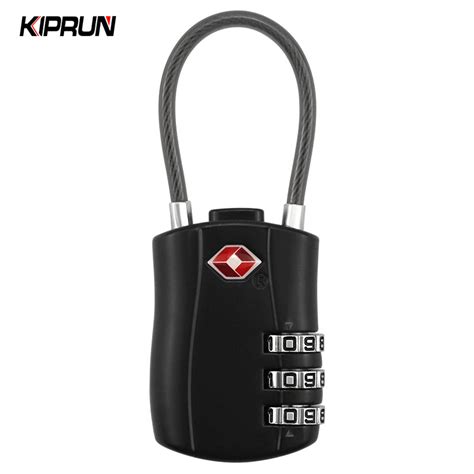 Kiprun Tsa Approved Luggage Lock 3 Digit Tsa Customs Code Lock Keyless Password Padlock