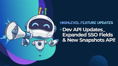 Dev Api Updates Expanded Sso Fields And New Snapshots Api Youtube