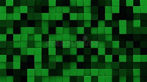 Extruded Dark Green Cubes 3d Render Stock Illustration Illustration Of Background Noise 84581536
