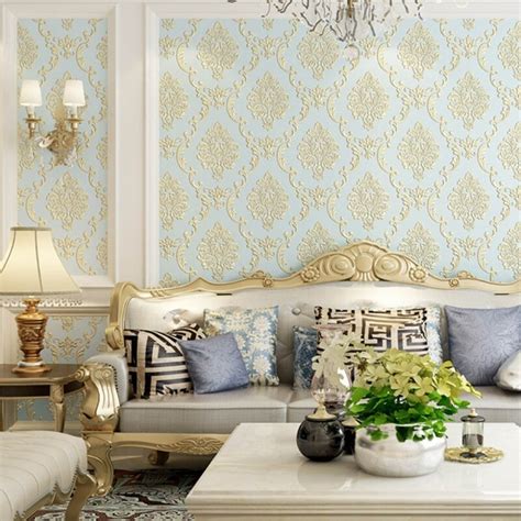 ร้อน 3d ดูวอลเปเปอร์ผ้าใยสังเคราะห์ลายนูนเครื่องประดับดอกไม้วอลล์เปเปอร์ติดผนังเข้ากันได้กับ