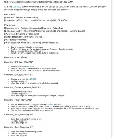 Reading Streamed Data Ldc1000evm Using C Sharp Sensors Forum Sensors TI E2E Support Forums