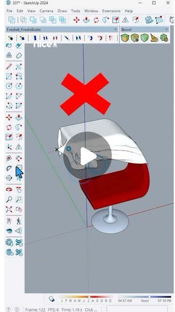 Abdul Ghafoor Zaki On Instagram‎ ‏how To Create A Modern Chair In Sketchup Loving The Sleek